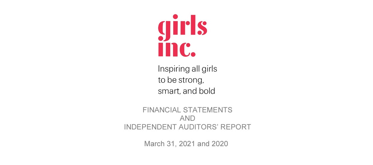 Our Financials | Inspiring All Girls to be Strong, Smart & Bold